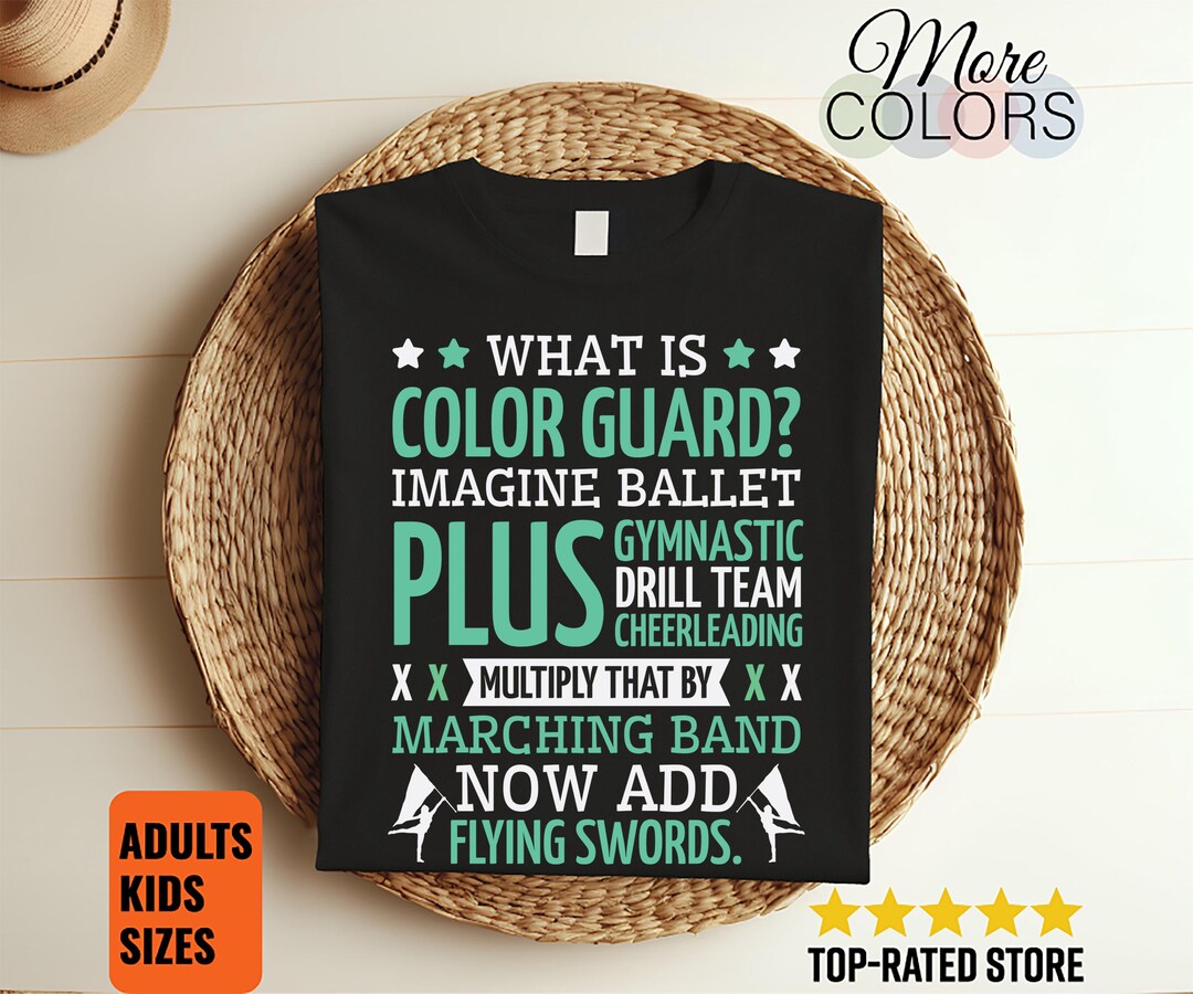 What is Color Guard Flag Toss Funny T-shirt, Guard Team Members ...