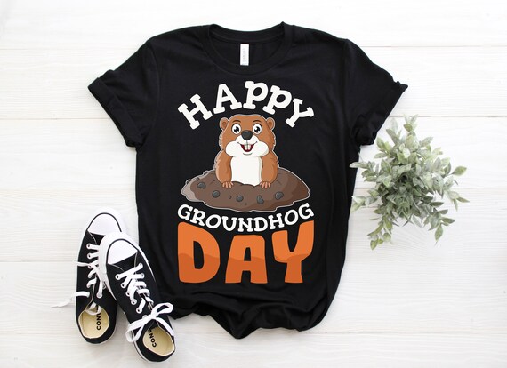 Happy Groundhog Day T-shirt Groundhogs Lovers Gift Tees Cute | Etsy