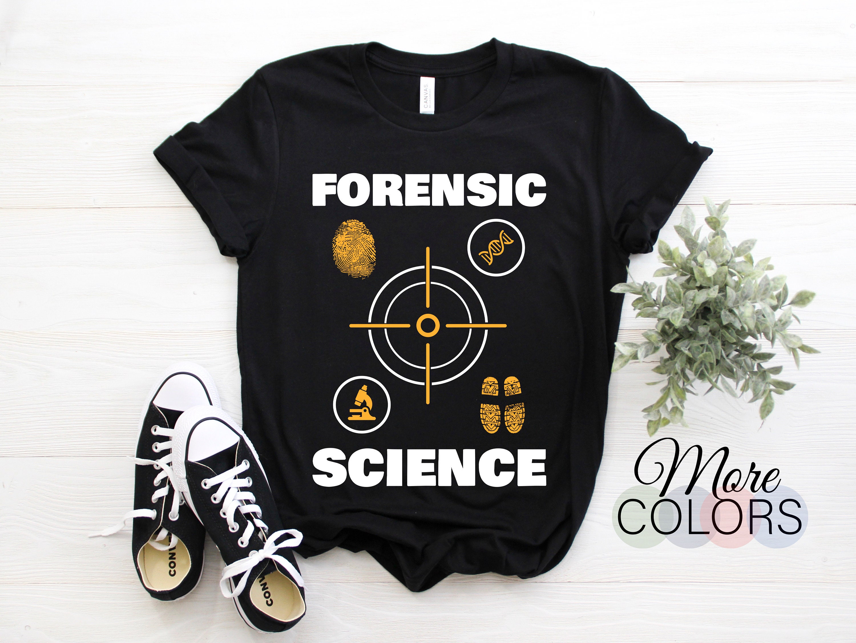 Forensic Science T-shirt, Crime Scene Evidence Tshirt, DNA Fingerprints ...