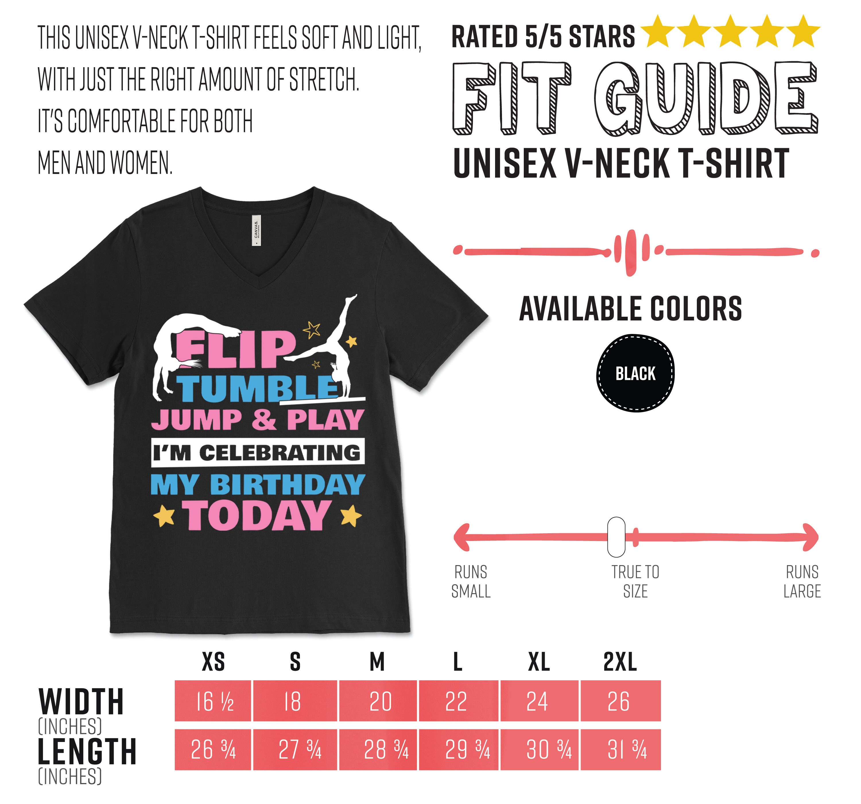 Flip Tumble Jump and Play Gymnastics Gymnast Gift Tees, Fans Present ...