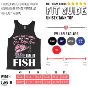 Move Over Funny Girls Fishing T-shirt, Fisherman Fish Line Lover Gifts ...