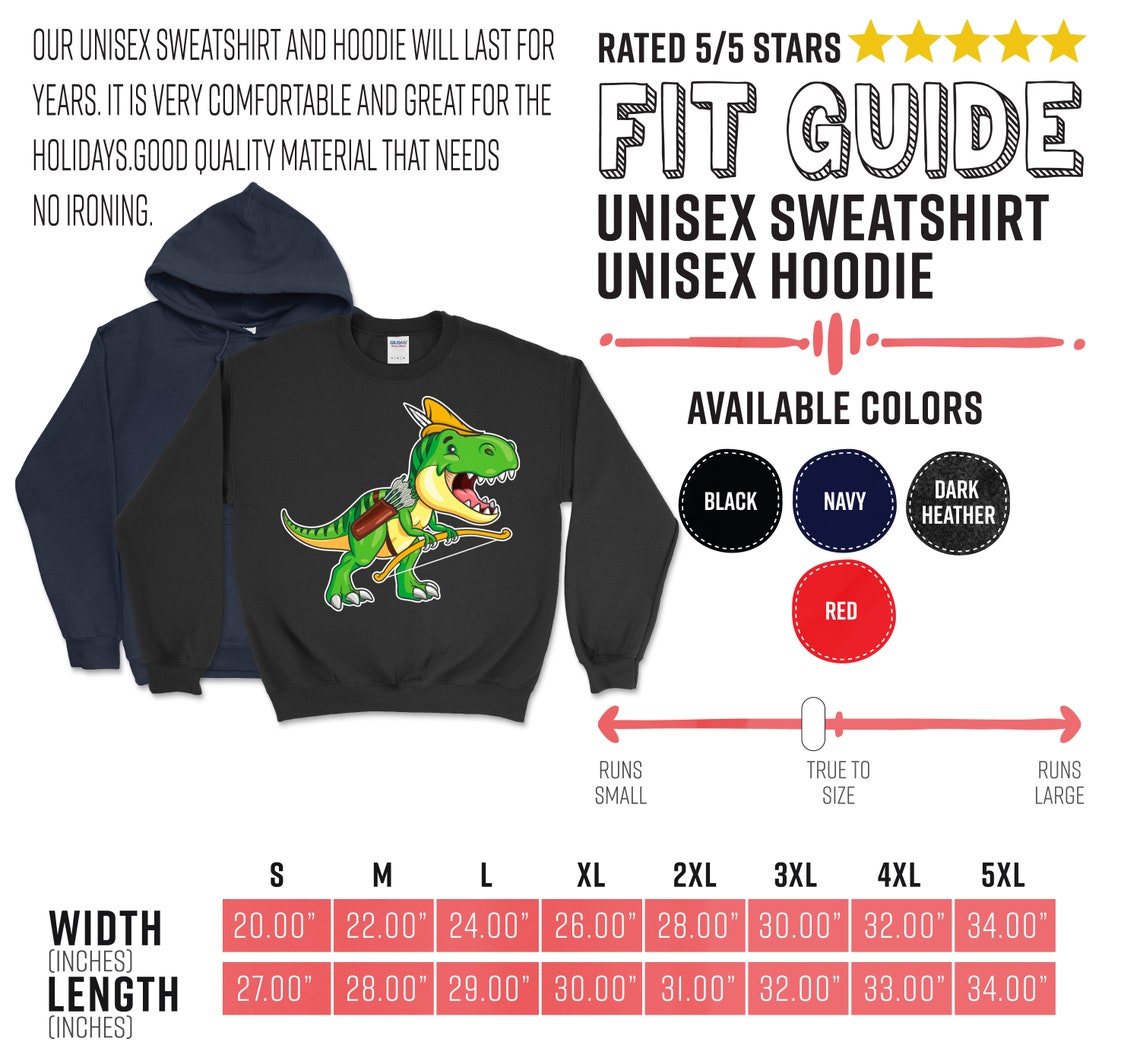 Archery T-rex Archer Gift Outfit, Arrow Bow Sport Dino Dinosaurs Lover ...