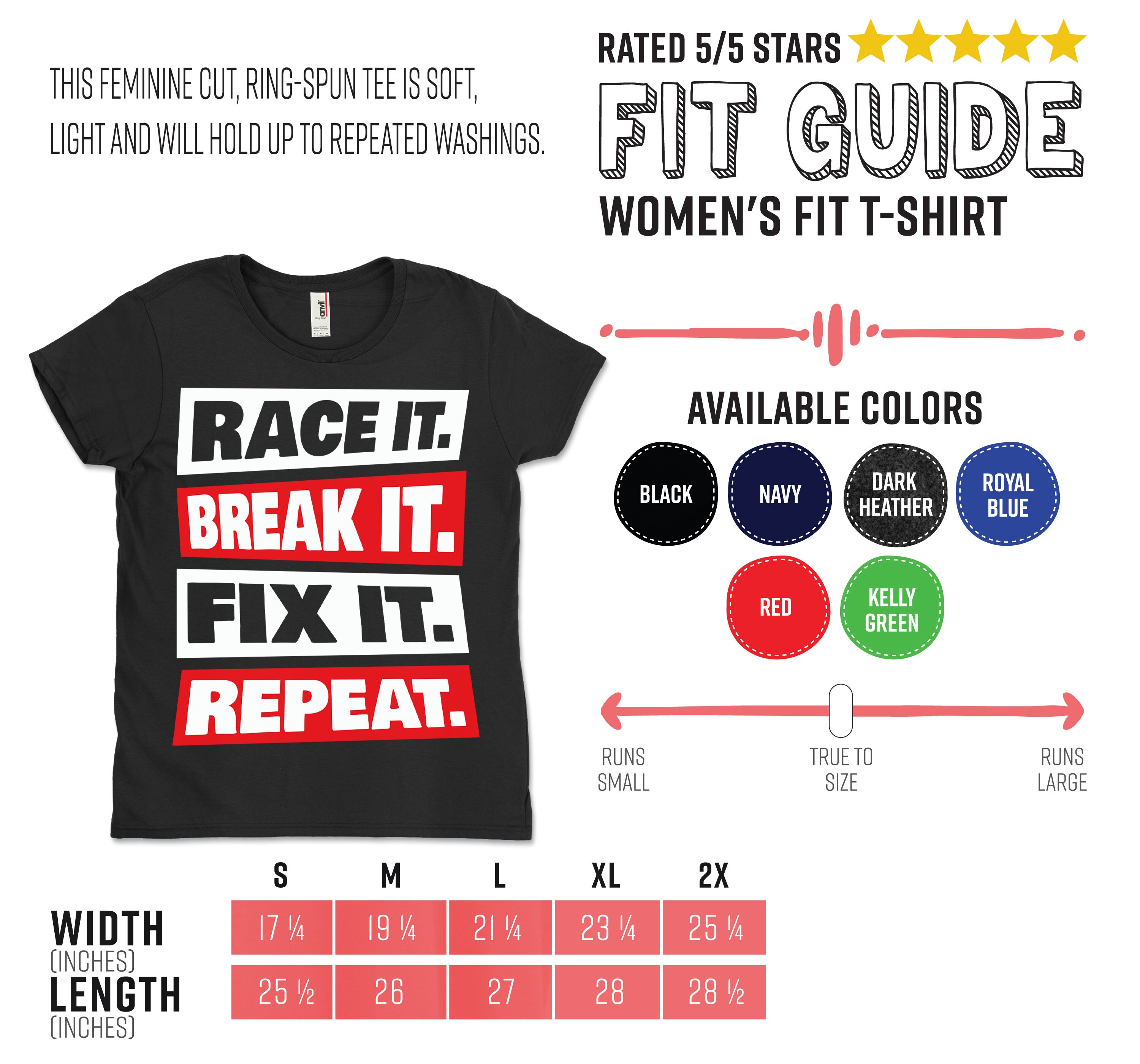Race It Break It Fix It Repeat T-shirt, Build It Tune It Drag Racing ...