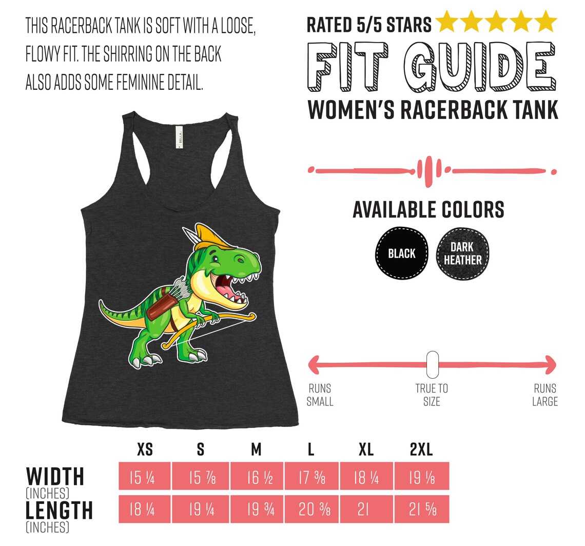 Archery T-rex Archer Gift Outfit, Arrow Bow Sport Dino Dinosaurs Lover ...