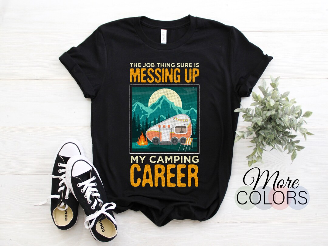 RV Camping Vintage Retro Funny 5th Wheel Motorhome Camper T-shirt ...