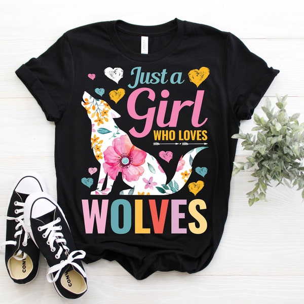 Girl With Wolf - Etsy
