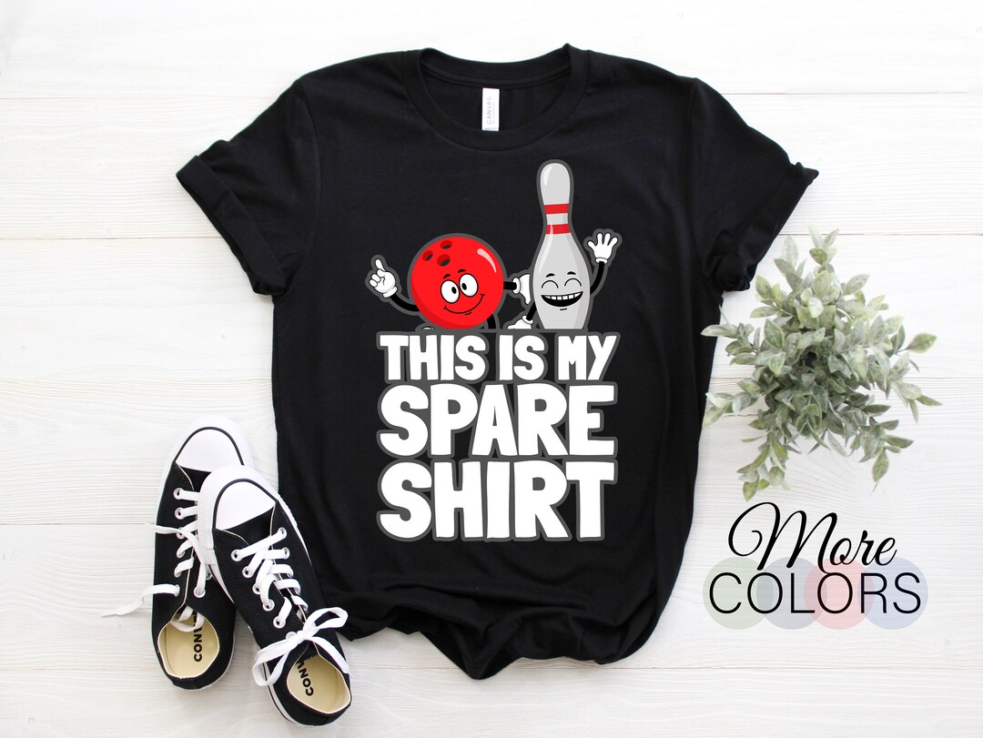 Bowling This is My Spare Shirt Ball Pin Funny T-shirt, Bowling Player ...