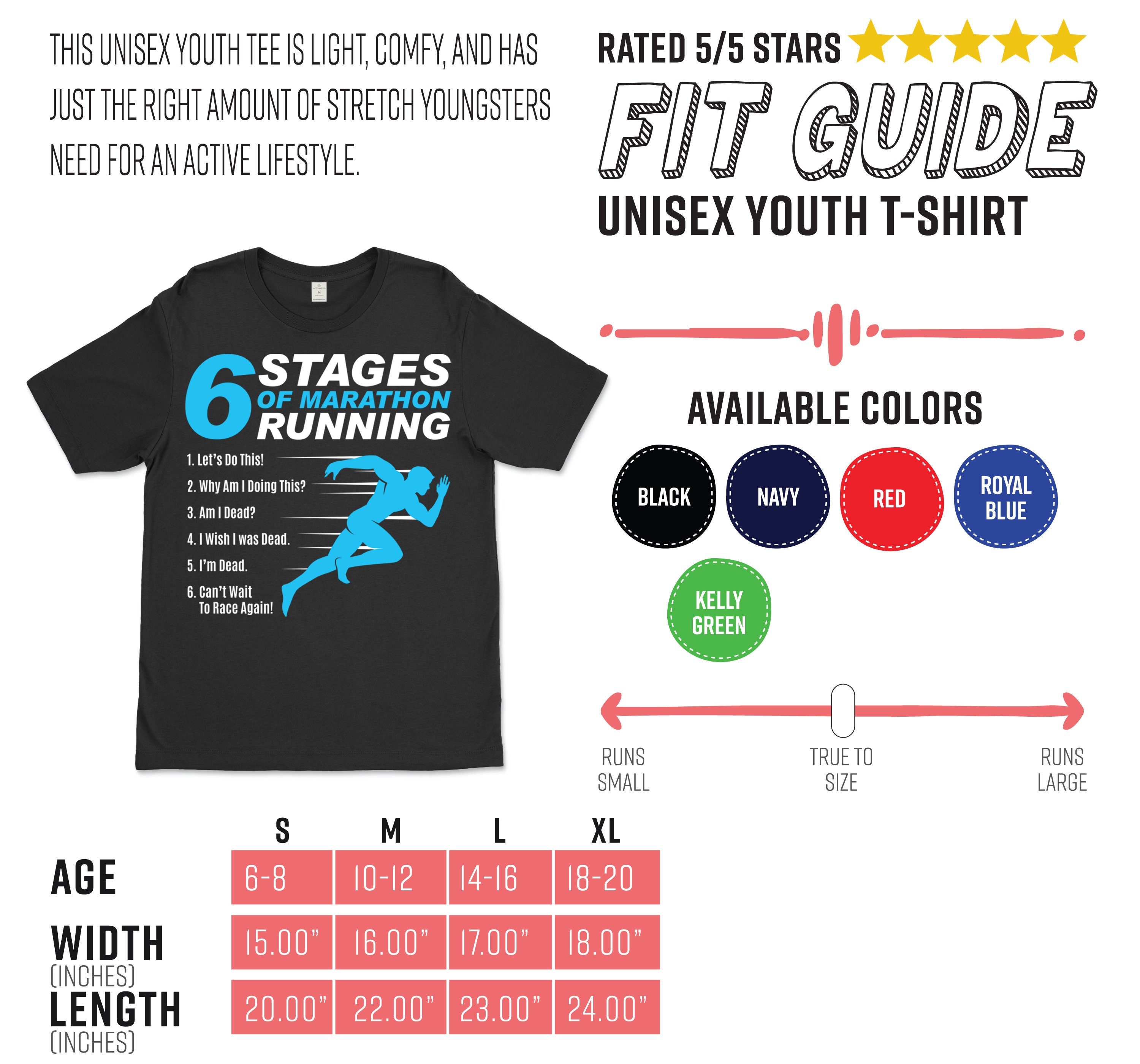 6 Stages of Marathon Running Funny T-shirt Track and Field - Etsy