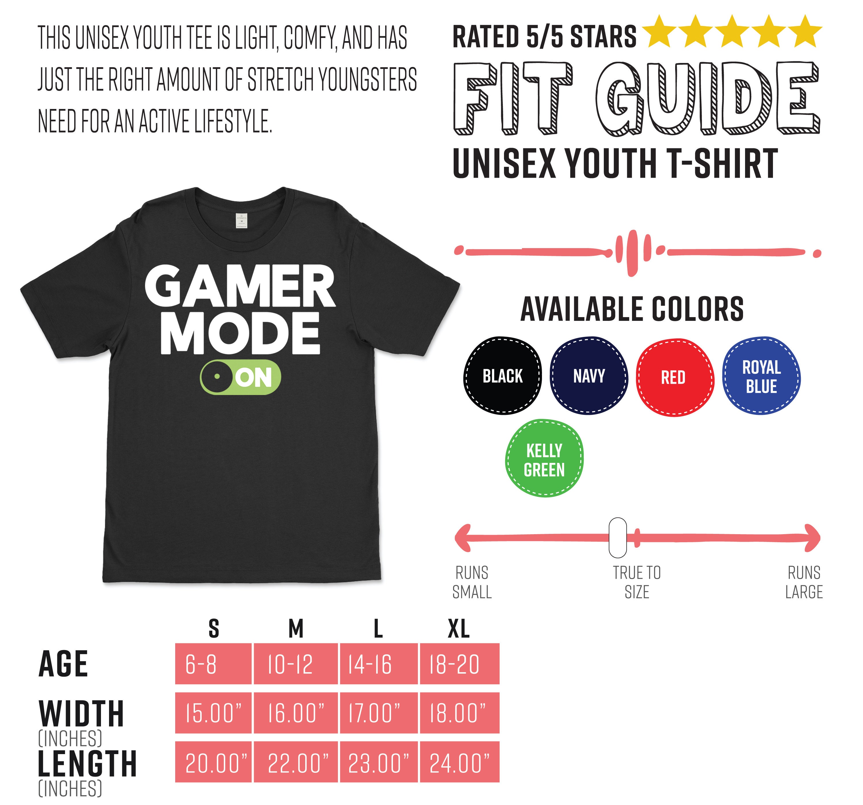 Gamer Mode Gaming Shirt Video Game Tee Playing Games Lovers - Etsy