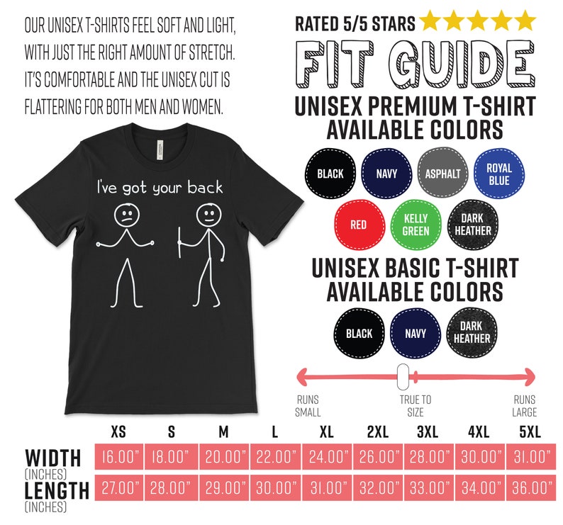 I Got Your Back Stick Figure Friendship Novelty Sarcasm Teens Funny T ...