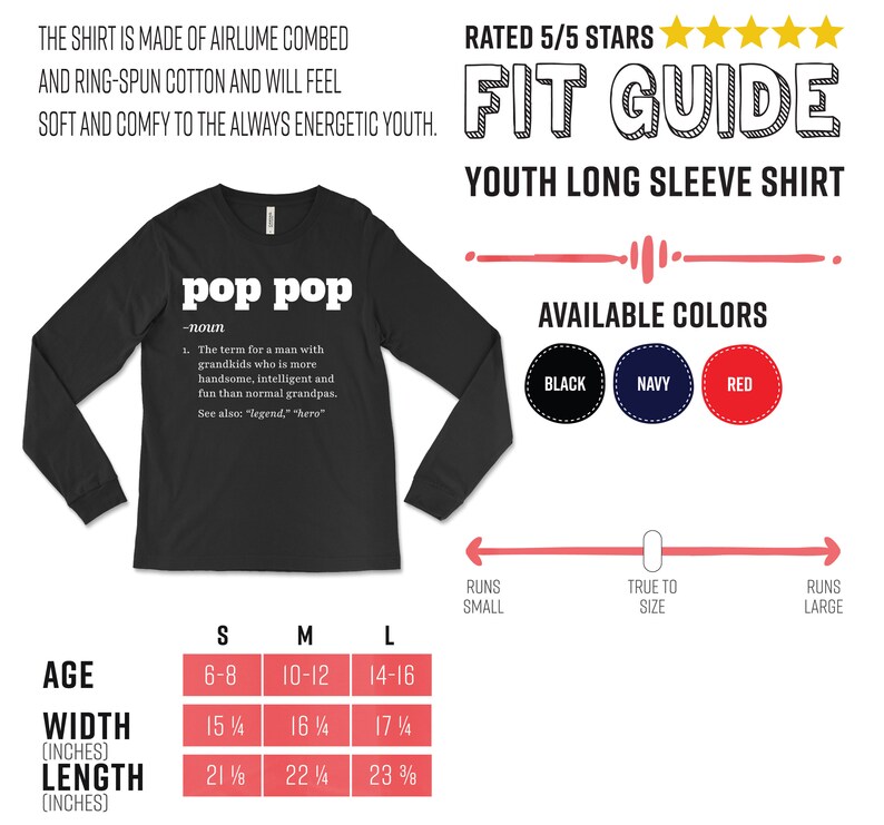 Pop Pop Definition Funny Poppop Dictionary for Men Grandpa T-shirt ...