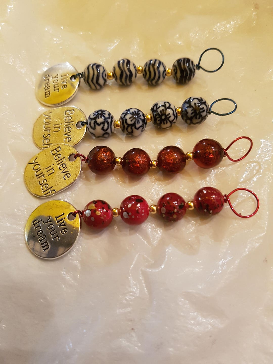 Inspirational Handmade Beaded Key Fobs With Lop Attachment - Etsy