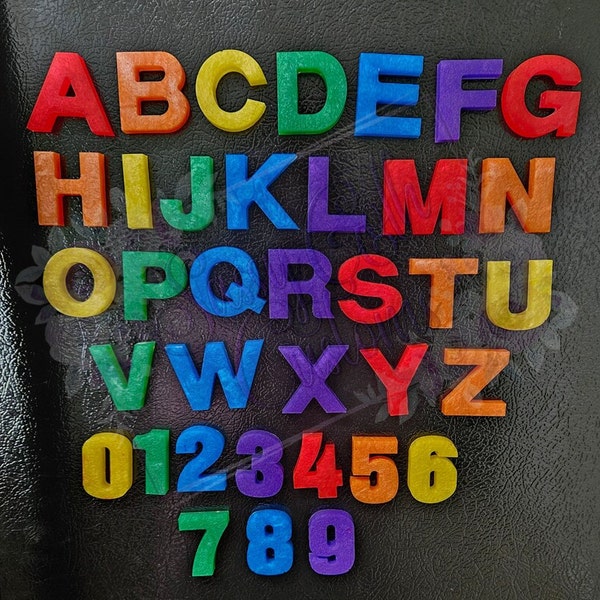 Alphabet Magnets - Etsy