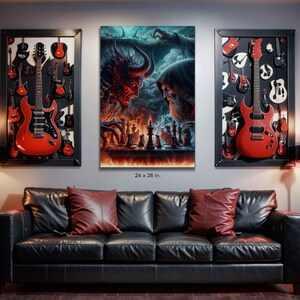 The Devil and the Necromancer Wall Art unique Art Gothic Home Decor ...