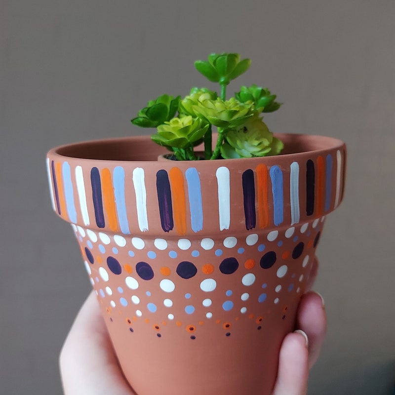 Dot Mandala Pot - Etsy