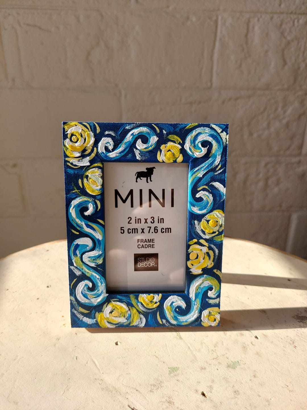 Handpainted Picture Frame, Inspired by Vincent Van Gogh's Starry Night ...