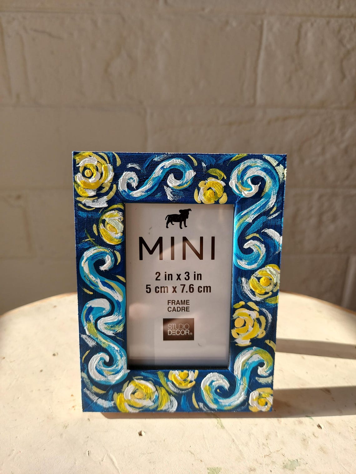 Handpainted Picture Frame, Inspired by Vincent Van Gogh's Starry Night ...
