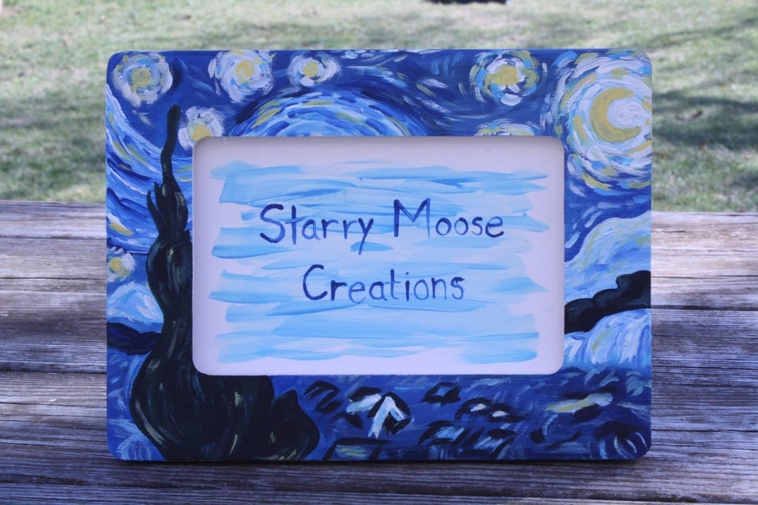 Custom Starry Night Picture Frame 4 by 6inches - Etsy