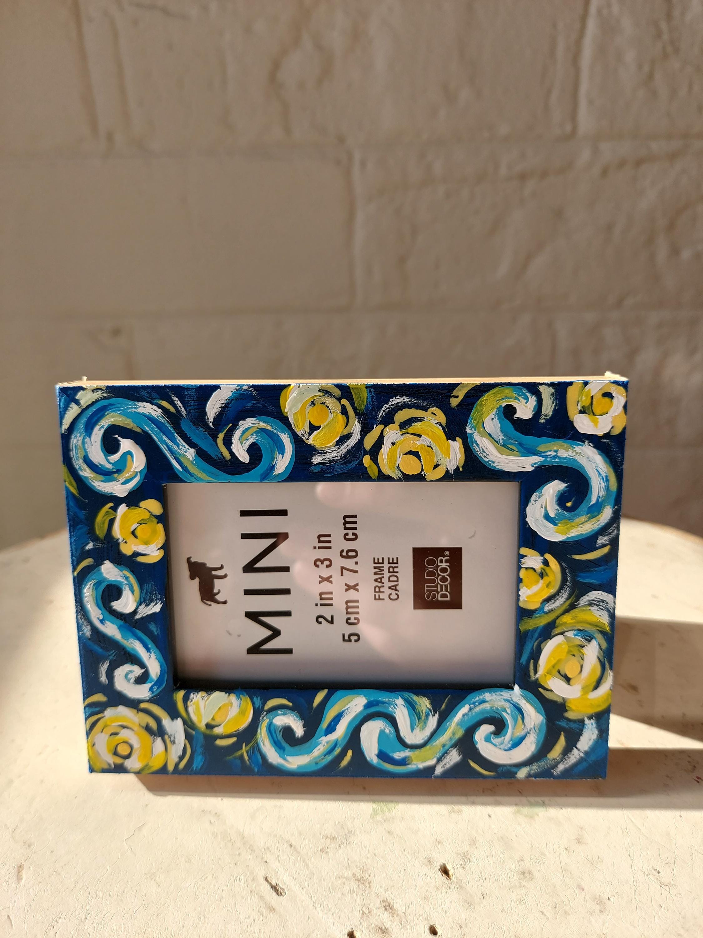 Handpainted Picture Frame, Inspired by Vincent Van Gogh's Starry Night ...