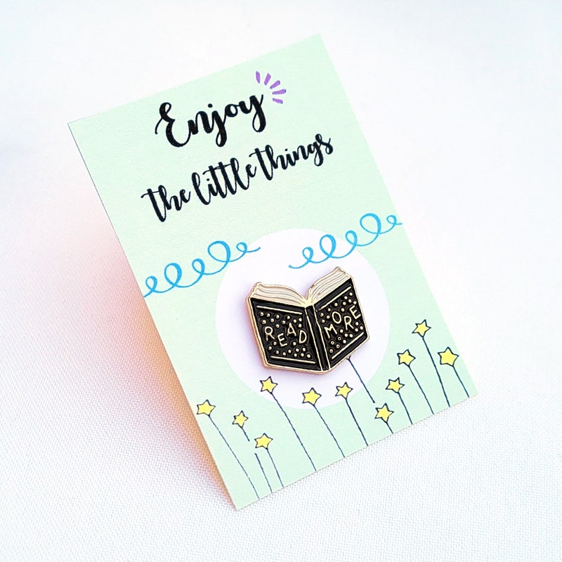 Book Pin - Etsy