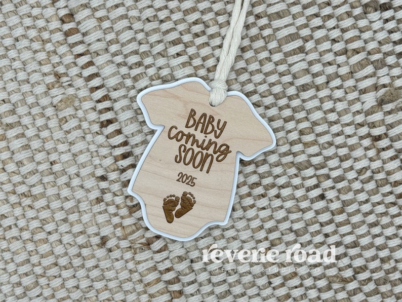 Baby Coming Soon Announcement Ornament Pregnancy Announcement Pregnancy ...