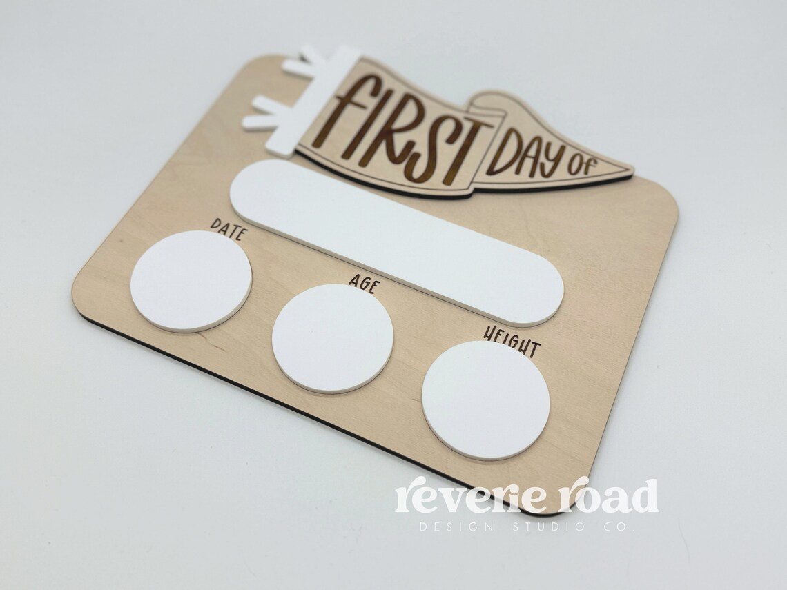 Interchangeable First/last Day of School Board Sign First Day of Sign ...