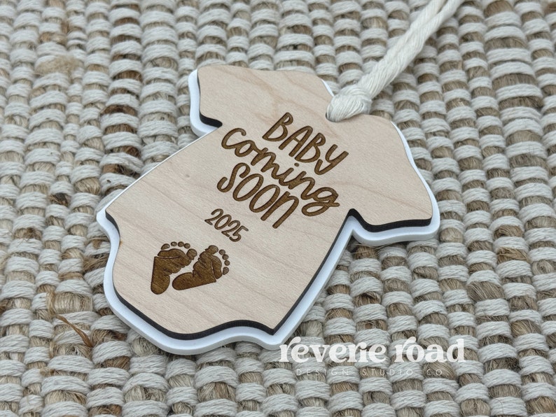 Baby Coming Soon Announcement Ornament Pregnancy Announcement Pregnancy ...