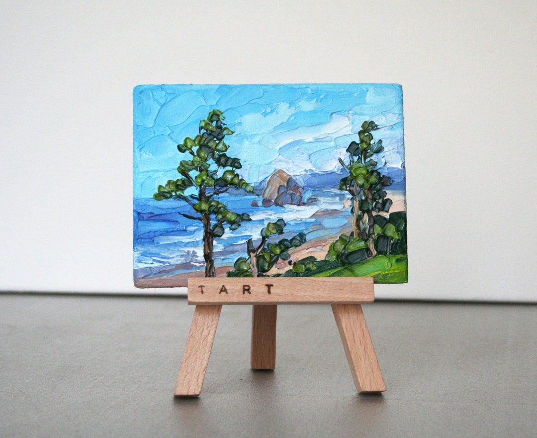 Cannon Beach Painting Oregon Original Art Mini Oil Painting Original ...