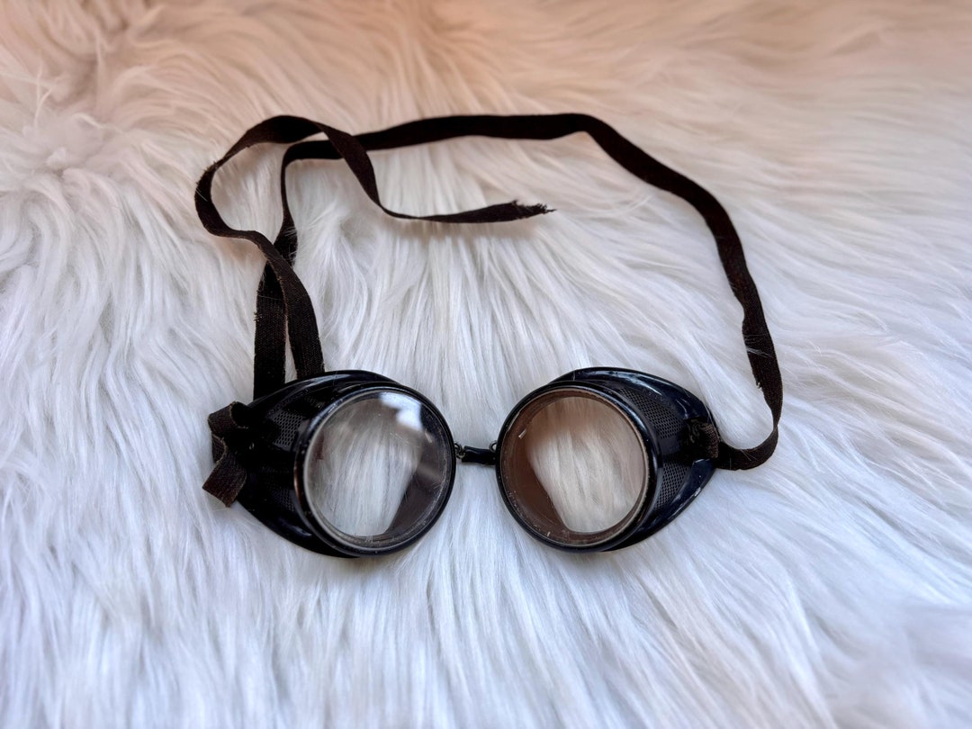 Vintage Antique Wilson Motorcycle Goggles Made in USA Collectible ...