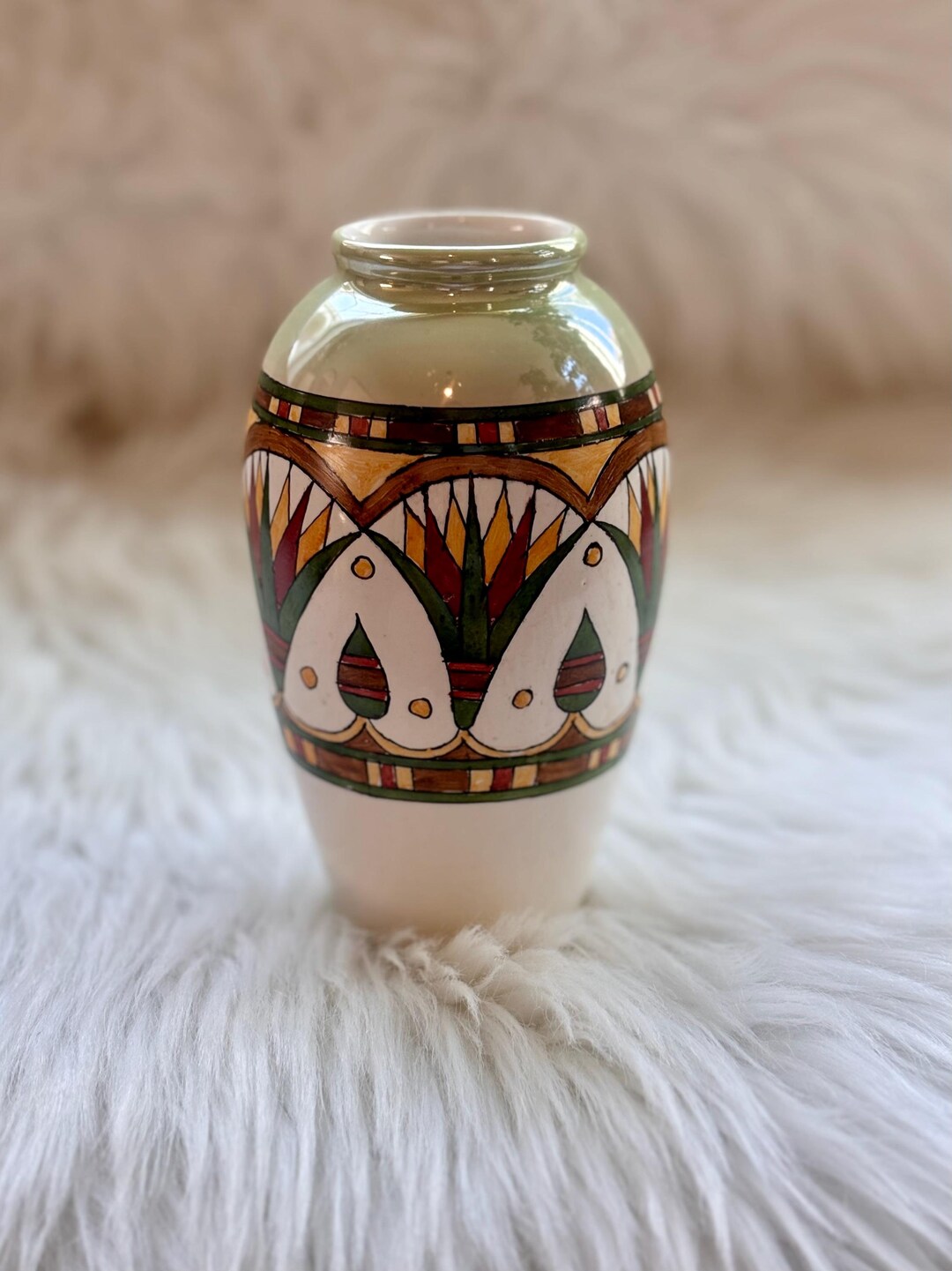 Vintage Rare Unique Collectible Sornaga Egyptian Vase Signed Ceramic ...
