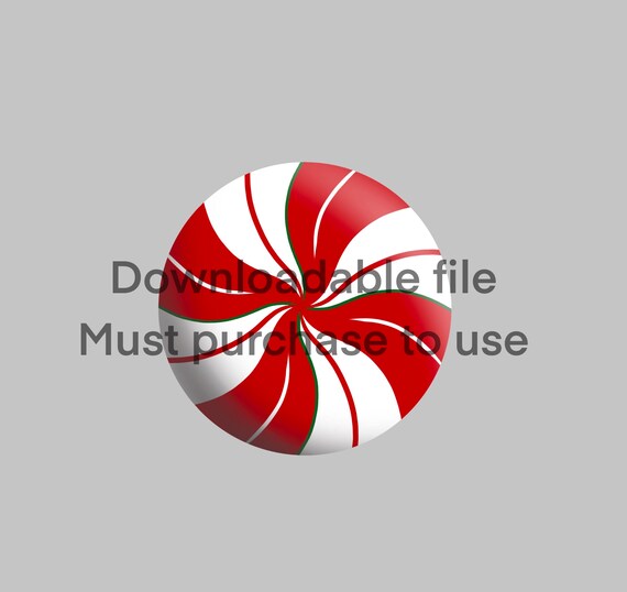 Peppermint Candy PNG Downloadable File for Holiday Christmas | Etsy