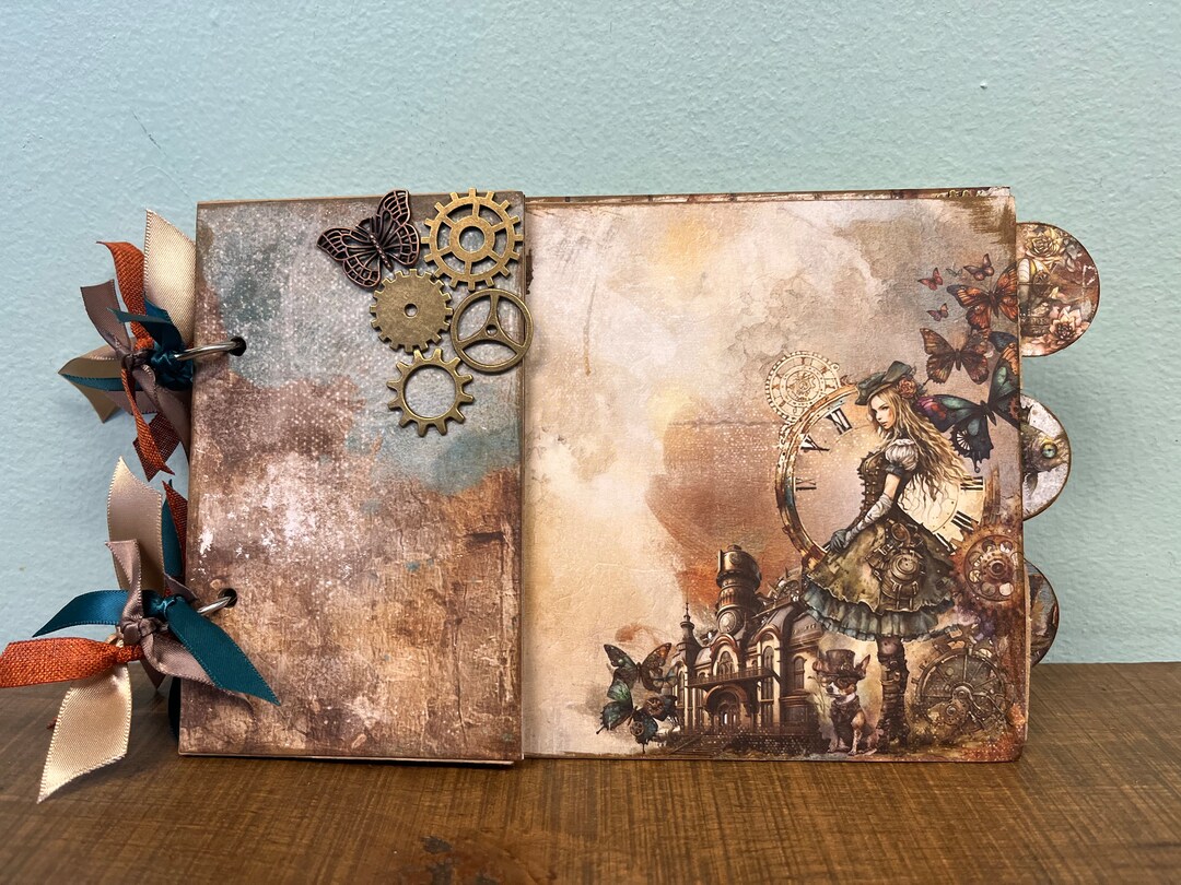 Steampunk Paper Bag Scrapbook Photo Album - Etsy