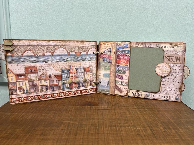 Travel Paper Bag Scrapbook Photo Album - Etsy