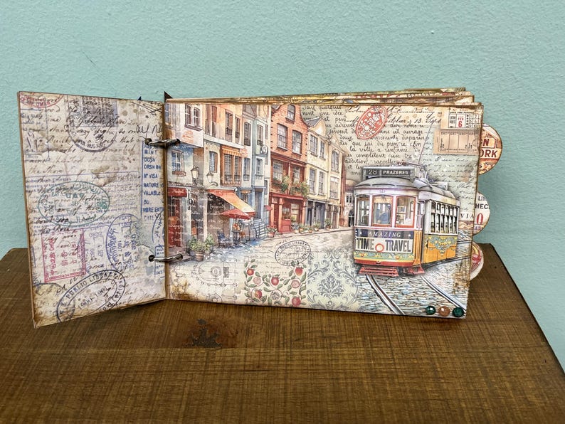 Travel 2 Paper Bag Scrapbook Photo Album - Etsy