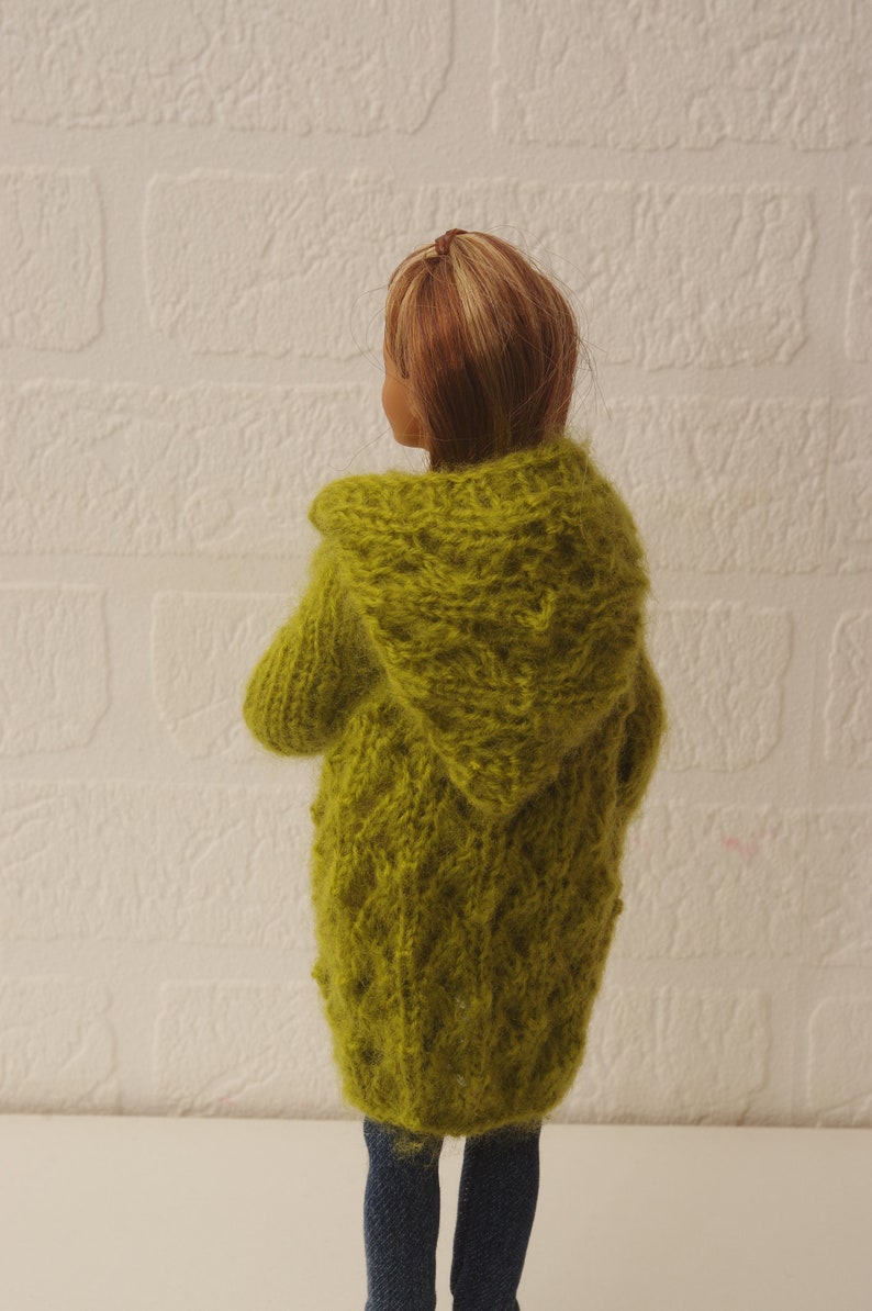 Doll Cardigan With Hoodie for 12 Inch Doll, Doll Outfit, Gift for Doll ...