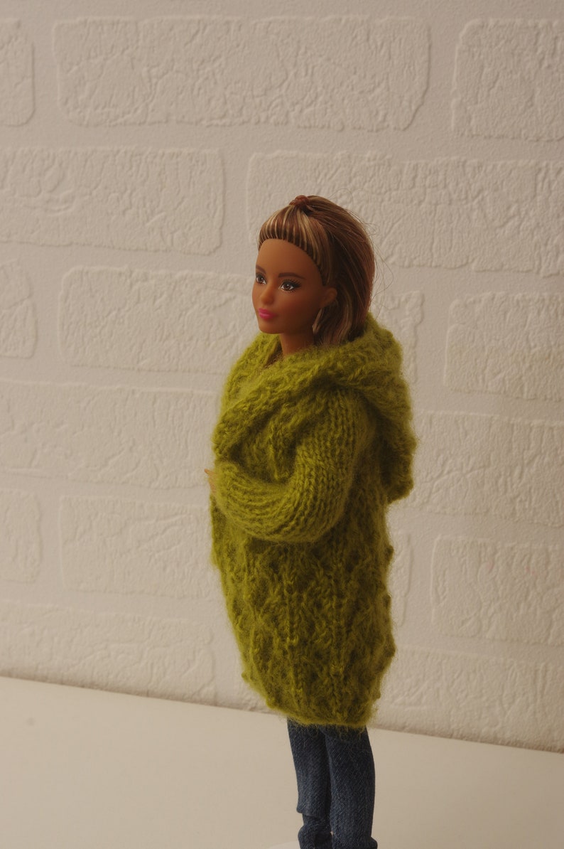 Doll Cardigan With Hoodie for 12 Inch Doll, Doll Outfit, Gift for Doll ...