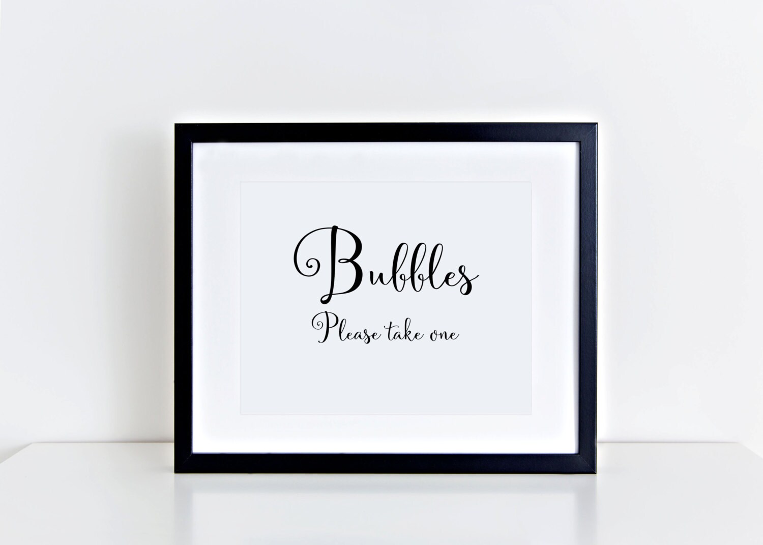 Bubbles Sign Table Card, Wedding Decoration, Wedding Sign, Wedding Send ...