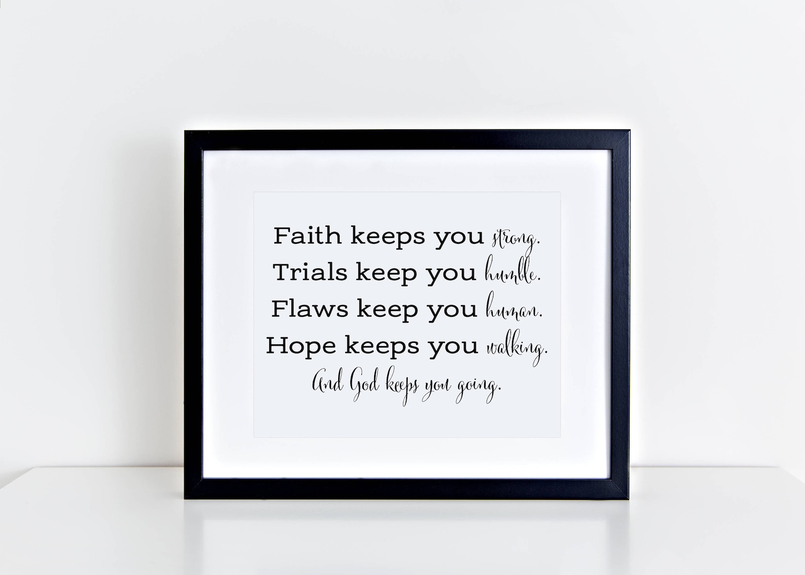 Faith Sign, INSTANT DOWNLOAD, Printable Wall Art, Inspirational Print ...