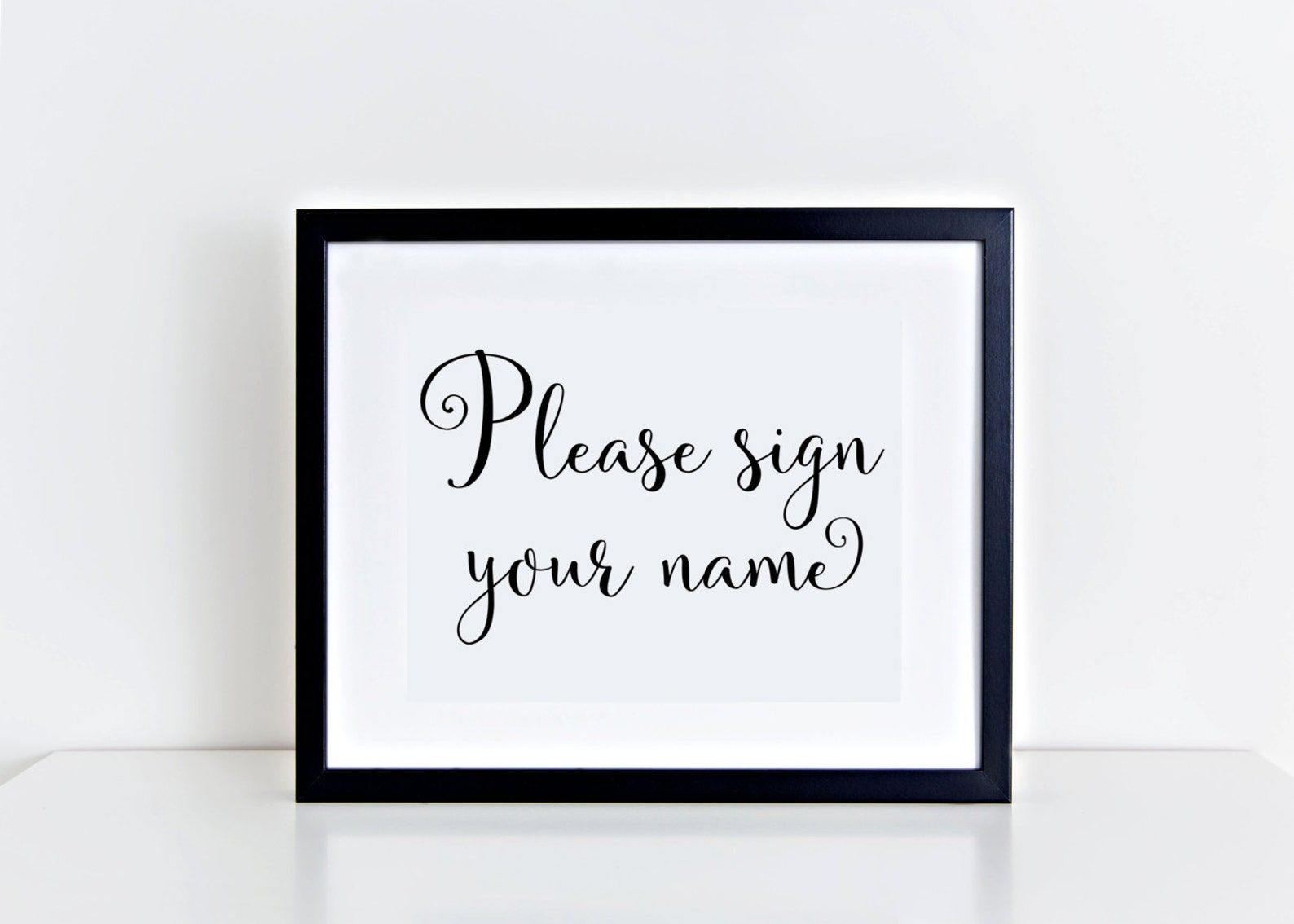 Please Sign Your Name Print Guest Book Sign Wedding - Etsy