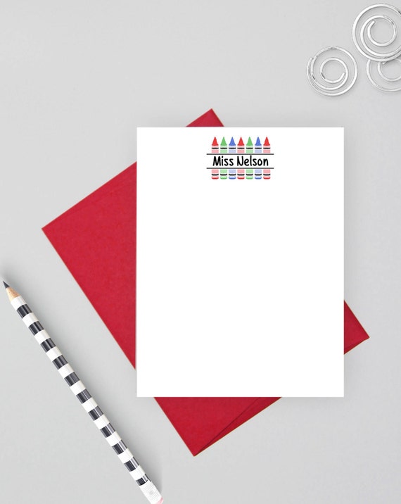 Teacher Gift Teacher Stationary Personalized Stationery Set | Etsy