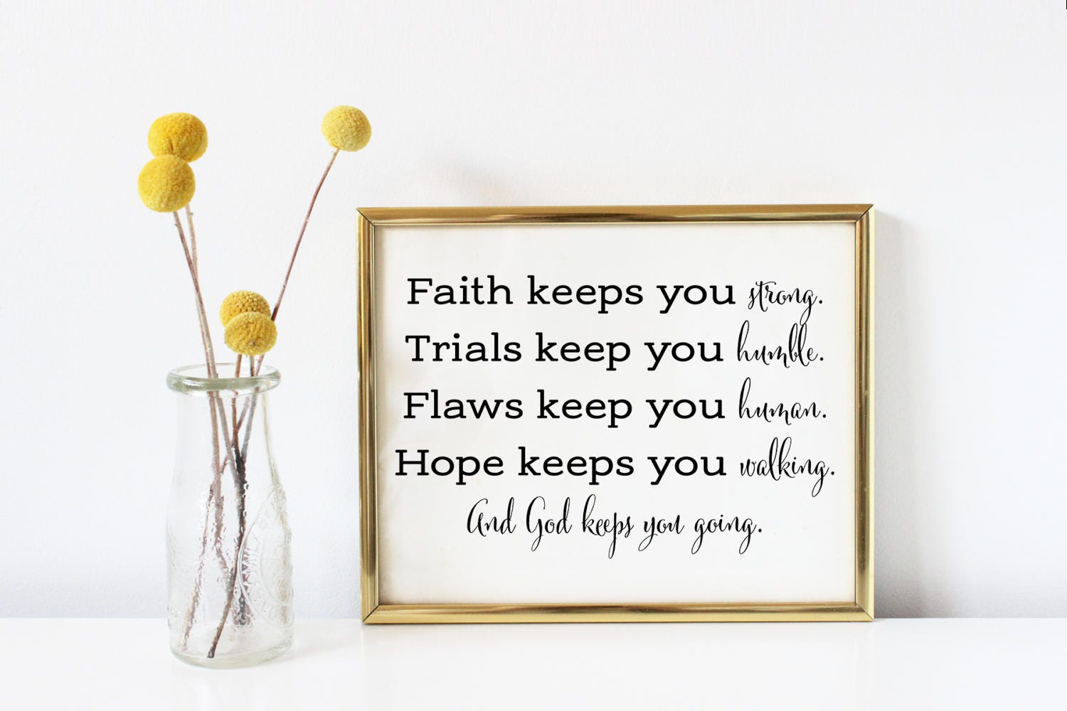 Faith Print, Inspirational Wall Art, Home Decor Print, Religious Gift ...