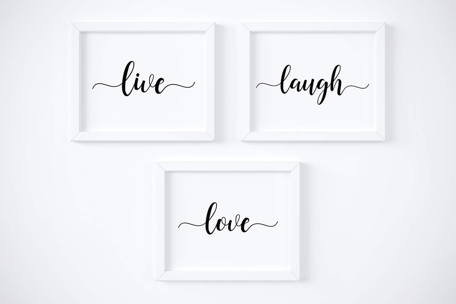 Live Laugh Love Print Inspirational Wall Art Home Decor - Etsy