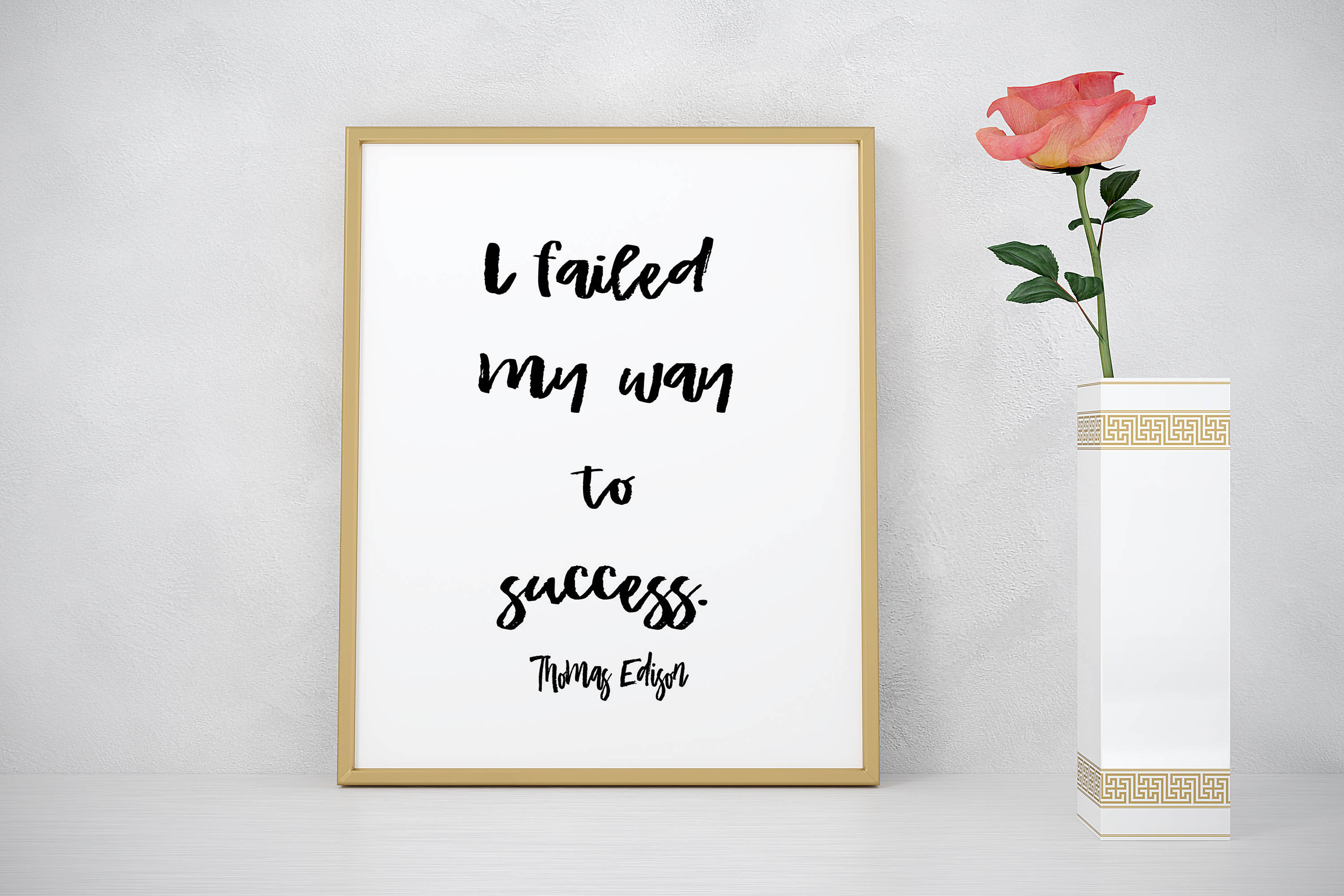 Thomas Edison Print, INSTANT DOWNLOAD, Thomas Edison Quote ...