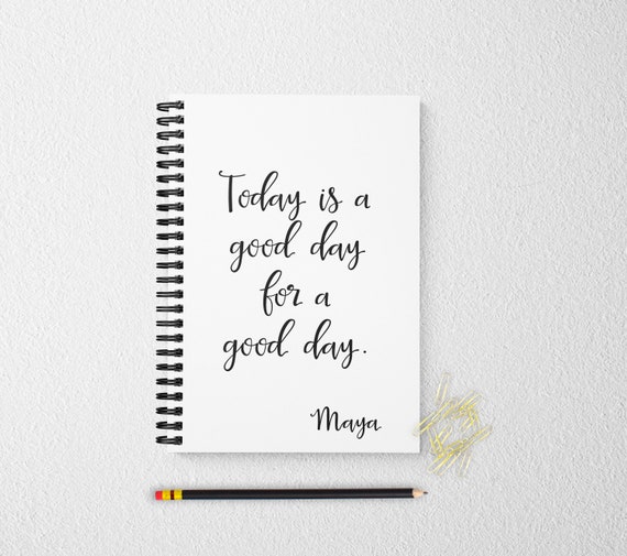 Today is a Good Day Journal Personalized Notebook Personalized | Etsy