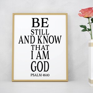 Be Still Sign INSTANT DOWNLOAD Printable Wall Art - Etsy