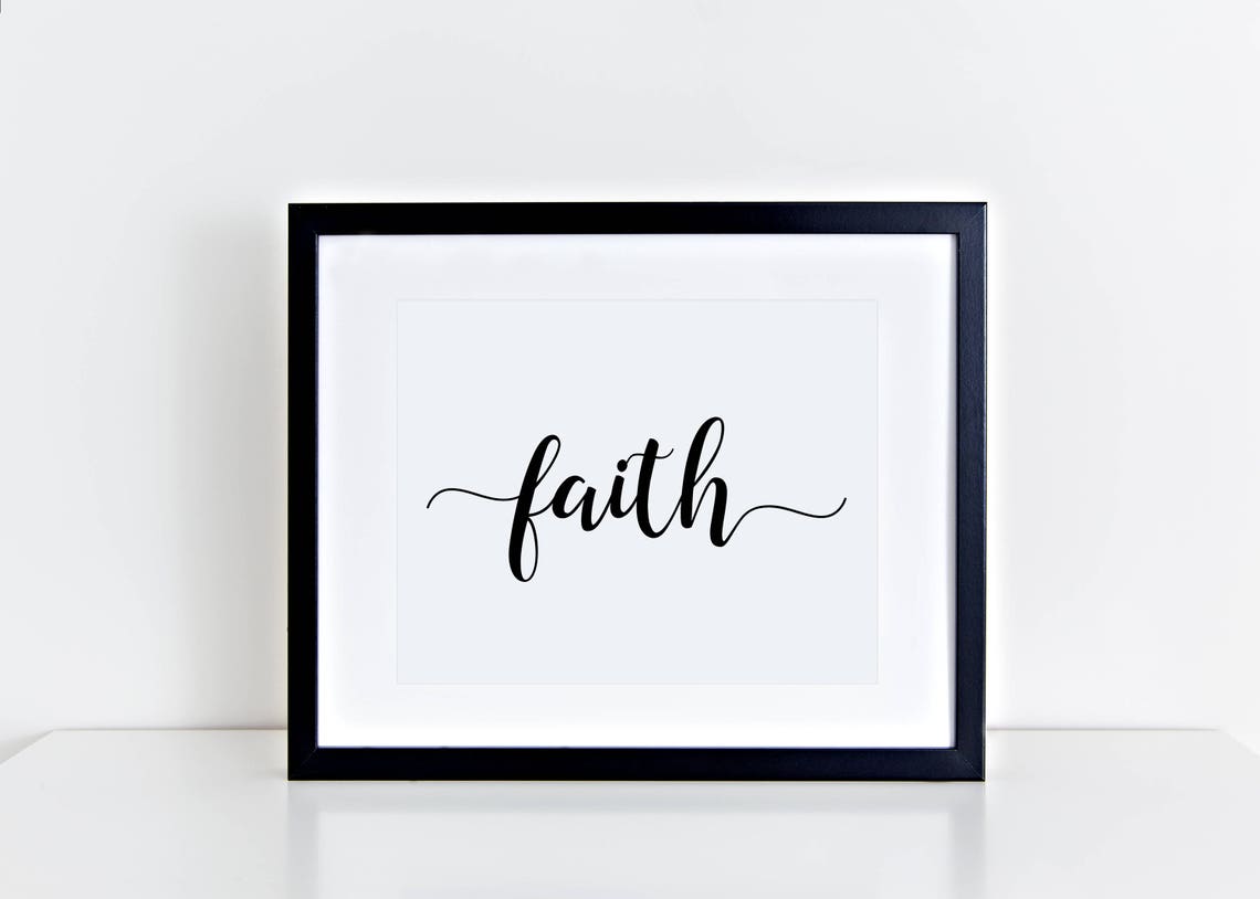 Faith Sign INSTANT DOWNLOAD Printable Wall Art - Etsy