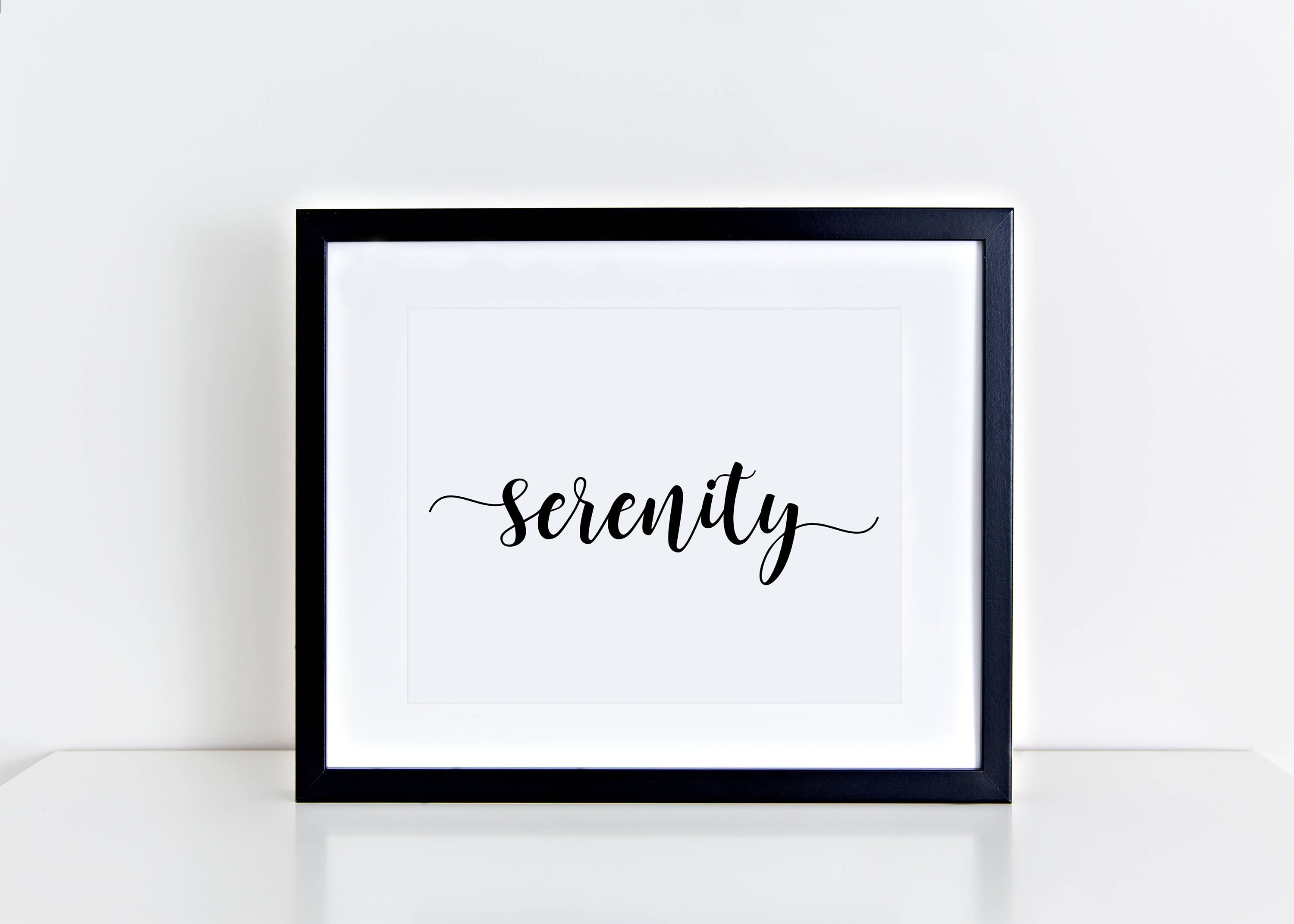 Serenity Print, INSTANT DOWNLOAD, Minimalist Print, Inspirational Print ...