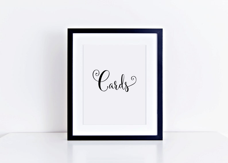 Cards Wedding Sign, Wedding Decoration, Wedding Cards Table Sign ...