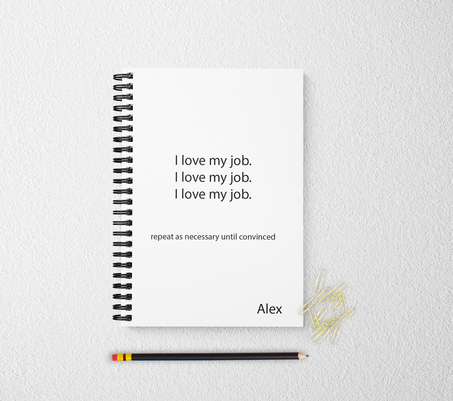 Notebook for Work Personalized Notebook Personalized Custom - Etsy