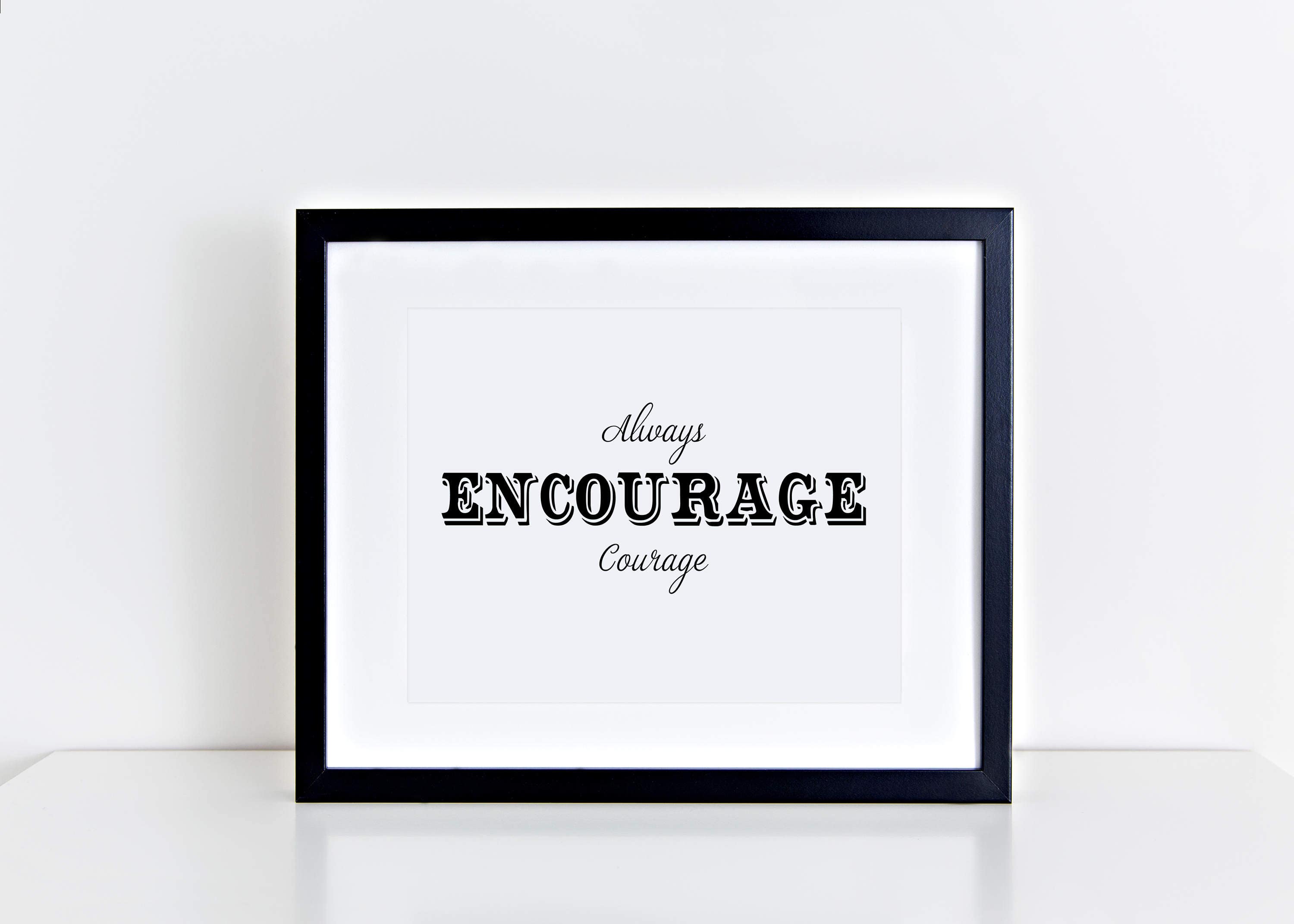 Courage Print, DIGITAL DOWNLOAD, Motivational Art, Inspirational Print ...